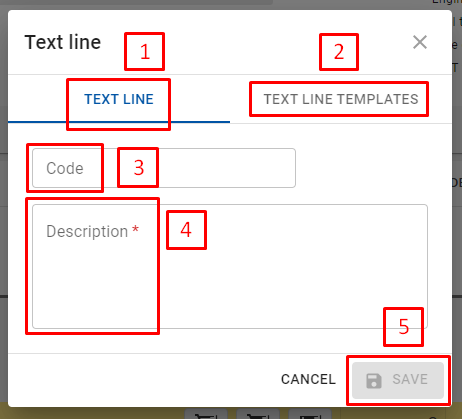 Add a text line – CarSys